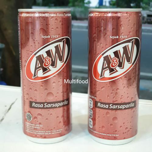 Jual A&w kaleng root beer / aw root beer / minuman sarsaparilla kaleng ...