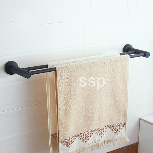 Jual GANTUNGAN HANDUK DUA BARIS/RAK HANDUK HITAM - GH 60CM - Jakarta ...