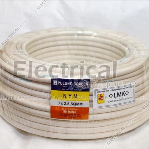 Jual Kabel Listrik NYM 3x2,5 3x2.5 PULUNG COPPER Kawat 50 Meter (50M ...