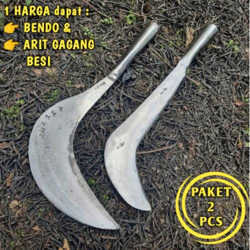 Jual Arit Rumput Golok Tajam Baja PAKET 2 PCS - Sabit Ngarit Baja Per ...