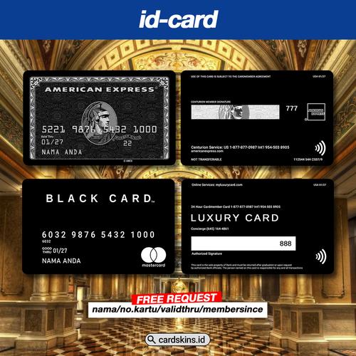 Jual FAKE BLACK CARD / PREMIUM ID CARD - BLACK CARD, Chip - Jakarta ...