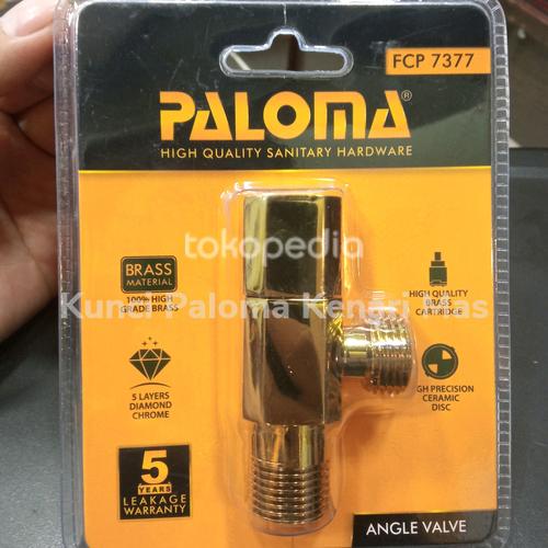 Jual PALOMA FCP 7377 STOP KERAN TOILET WC JET SHOWER KRAN AIR 1/2" GOLD ...