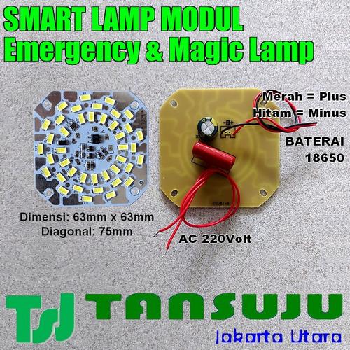 Jual Lampu Emergency Magic Lamp Smart Lamp Modul AC 220V 20W DC 15W ...