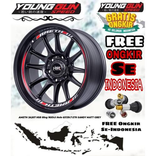 Jual Velg Mobil Ring 18 HSR AMETH Velg R18 Fortuner Pajero Trailblazer ...