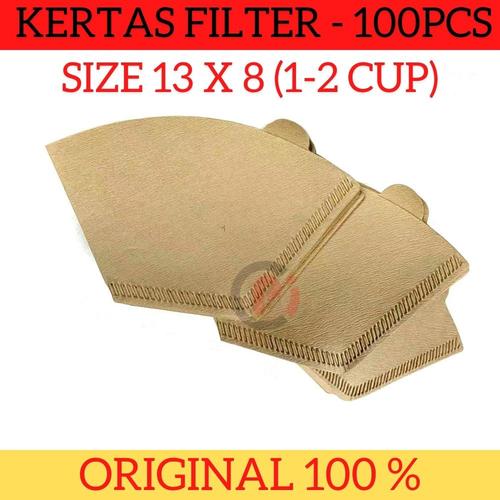 Jual Kertas Filter Saringan Kopi Drip Coffee V60 Small 1-2 Serving 100 ...