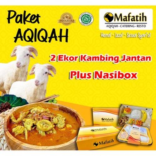 Jual Paket Aqiqah Plus Nasi Box 2 Ekor Kambing Jantan - 100 Nasi Box ...