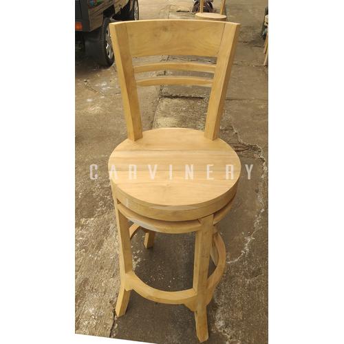 Jual Kursi Bar Kayu & Rotan Minimalis Modern Stool Tinggi Bulat untuk ...