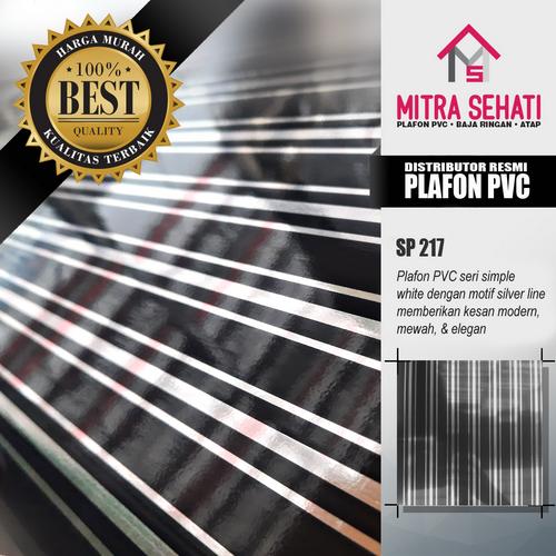Jual Plafon PVC motif garis silver hitam 8mm - Kota Bekasi - Mitra ...