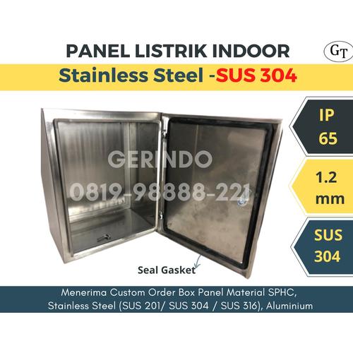 Jual Box Panel Stainless 400x300x250mm Indoor SUS304 1.2mm DOFF GT ...