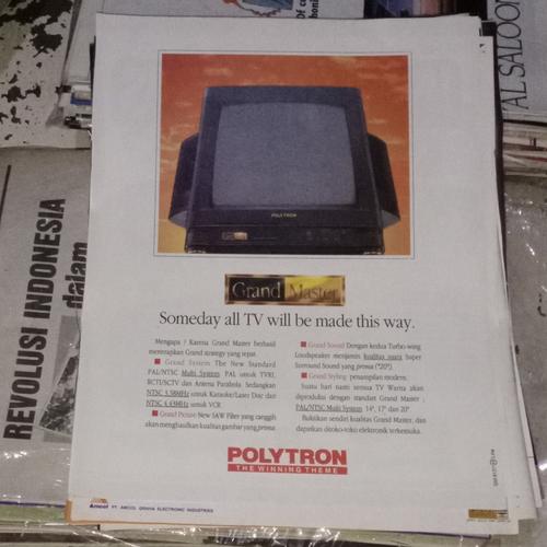 Jual Iklan Cetak Jadul TV Polytron Grand Master - Kota Bandung - Kawan ...