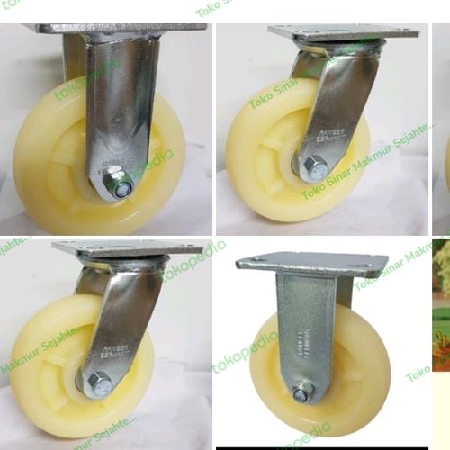 Jual Roda Nilon heavyduty Ranger ukuran 6" putar diam german - Jakarta ...