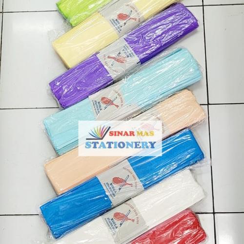 Jual Kertas Crepe Biola -Kertas Kreap Biola Lembaran ( 1 pack ) - Biru ...