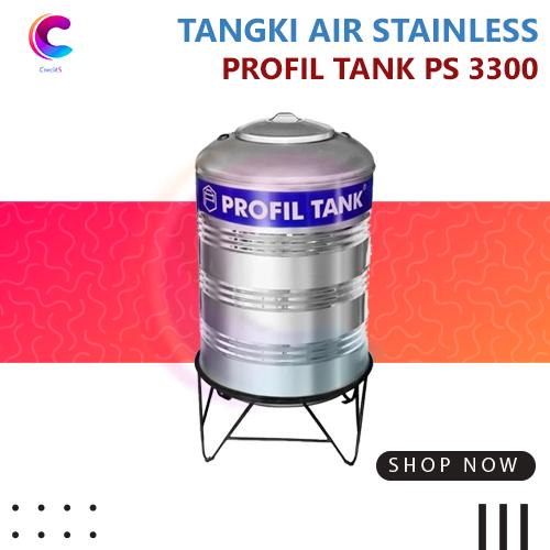 Jual Tangki Air Stainless PROFIL TANK PS3300 Vol. 2.563 L - Kab ...
