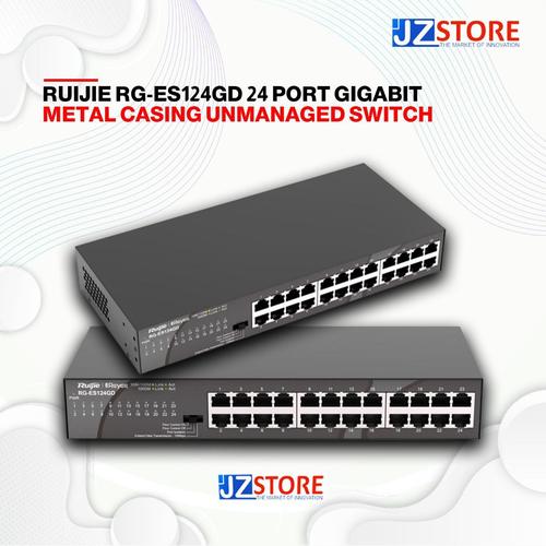 Jual Ruijie RG-ES124GD 24 Port Gigabit Metal Casing Unmanaged Switch ...