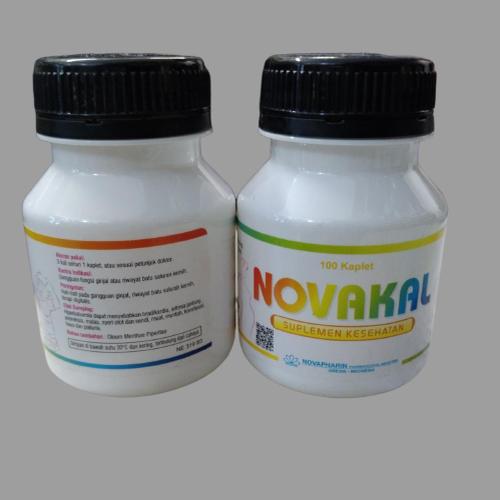 Jual NOVAKAL TABLET ISI 100KAPLET KEMASAN BOTOL MERK NOVA - Kota ...