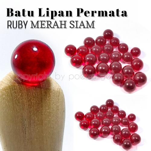 Jual Batu Lipan Permata Ruby Merah Siam - Hijau Tua, 6mm - Kota Bogor ...