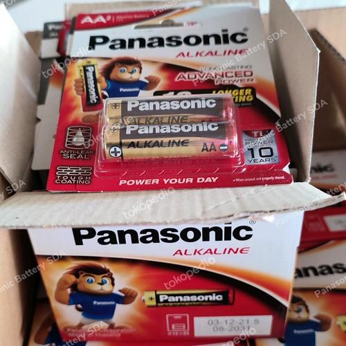 Jual Batre Alkalin Panasonic Baterai Alkaline AA LR6T/2B Battery 1.5V ...