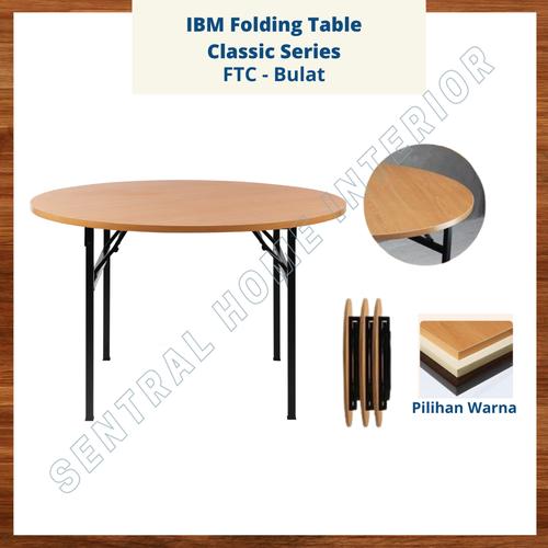 Jual Meja Makan/Hotel/Lipat/Serbaguna Folding Table Bulat Bundar | FTC ...