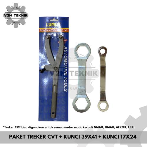 Jual PAKET Treker CVT Matic + Kunci Kopling 39 x 41 + Kunci Klep 17 x 24 MM - Jakarta Utara ...