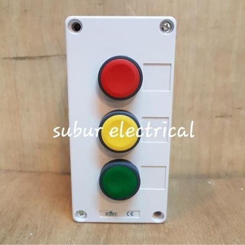 Jual BOX PUSH BUTTON 3LUBANG BX3-22 + PUSH BUTTON 3BUAH - box+tombol ...
