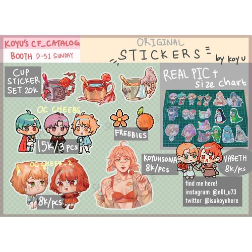 Jual [PO] Stickers Collection (GENSHIN & ORIGINAL) - Vabeth - Kota ...