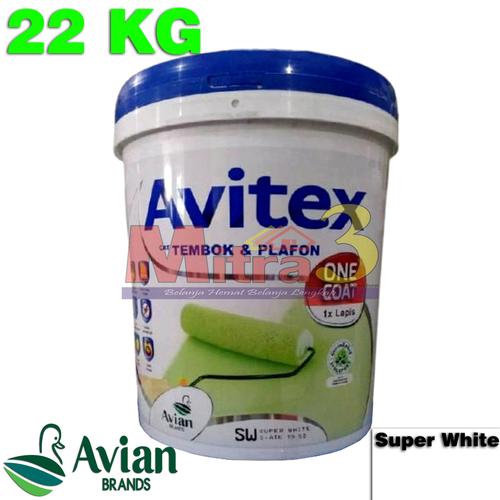 Jual Avitex ONE COAT Cat Tembok & Plafon 22 KG / Cat Dinding Interior ...