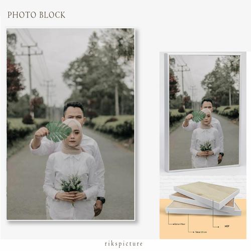 Jual cetak foto frame block ukuran 8RP / pigura blok / photo studio ...