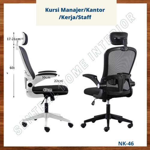 Jual Kursi Jaring Manajer/Kerja/Kantor Import Adjustable Seat | NK-46 ...