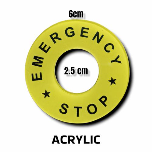 Jual Name Plate Emergency Stop - Kab. Bekasi - darmawanbengkel reklame ...