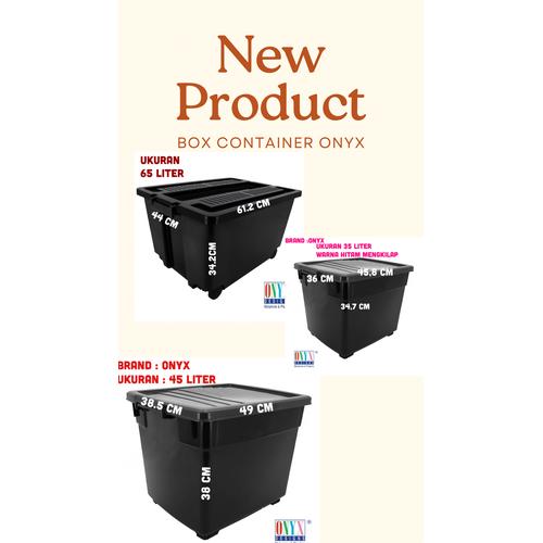 Jual Box container Hitam Onyx 65 liter box onyx 45 liter container box ...