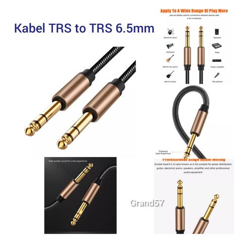 Jual Kabel Audio Jack 6.5mm 6.35mm Male TRS to TRS Stereo Akai Ampli ...