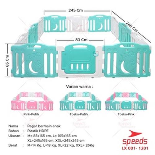 Jual Pagar Bayi Mainan Anak Set Baby Fence Pagar Portable Merek Molion ...