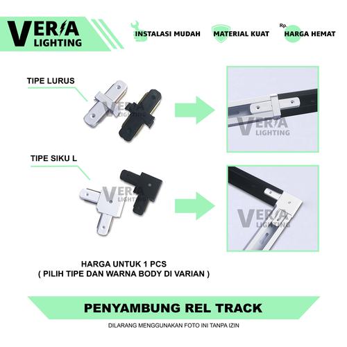 Jual Penyambung Sambungan Konektor Rel Lampu Sorot Track Spot Light ...