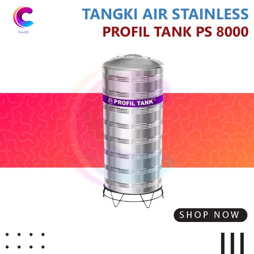 Jual Tangki Air Stainless PROFIL TANK PS 8000 Vol. 4.977 L - Kab ...