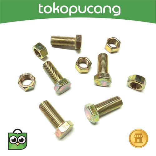 Jual Baut Mur Kuning M12x30 Kunci 17 BM m12 x 30 kuning - Kab. Magelang ...