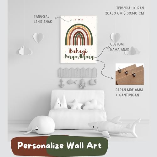 Jual Personalize Wall Art (custom nama anak) - Hiasan Dinding Ruang ...