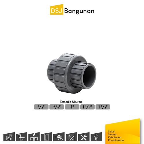 Jual Rucika Union Socket / Watermur Polos Nondrat AW - 1 1/2" - Kota ...