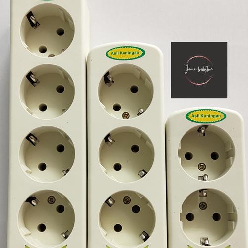 Jual TERMINAL STOP KONTAK SOCKET ADAPTER TANPA KABEL 2 3 4 LUBANG SNI ...