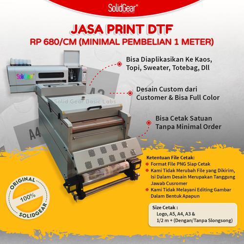 Jual Jasa Print Cetak Sablon DTF Siap Press Logo A5 A4 A3 Setengah ...
