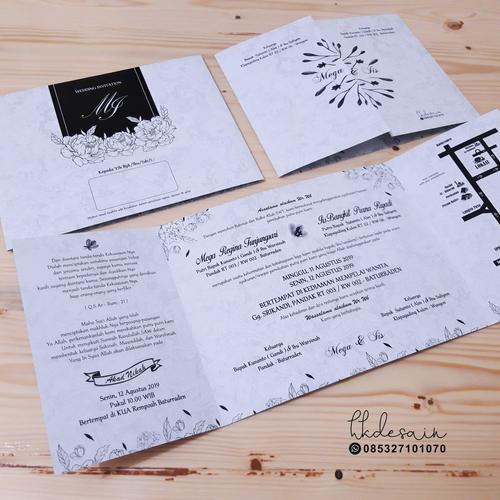 Jual Undangan Pernikahan Softcover 1 Warna - Kertas Art Paper/ivory 230 ...