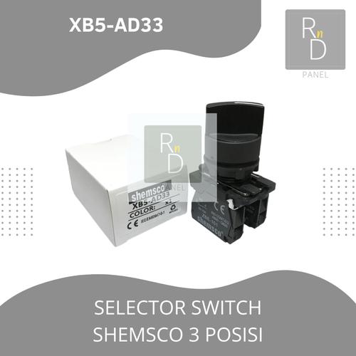 Jual SELECTOR SWITCH XB5-AD33 / SC5-AD33 SELECTOR 3 POSISI ON OFF ON ...