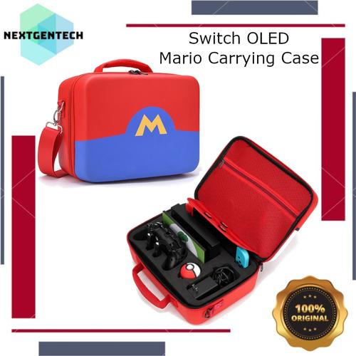 Jual Carrying Bag Nintendo Switch OLED Mario Travel Storage Case ...