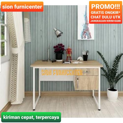 Jual Meja kantor minimalis kaki besi orbitrend mason / mejakantor ...