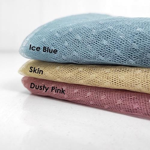 Jual Kain Brukat / Kain Brokat - Dot Tulle - Ice Blue - Kab. Bandung ...
