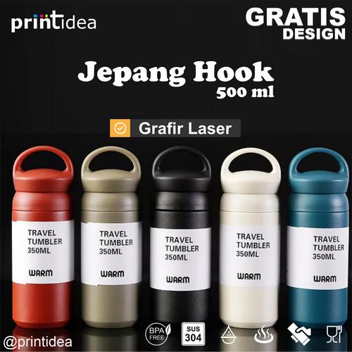 Jual TP13 Grafir Laser Tumbler Jepang Hook Gantung Botol Custom ...