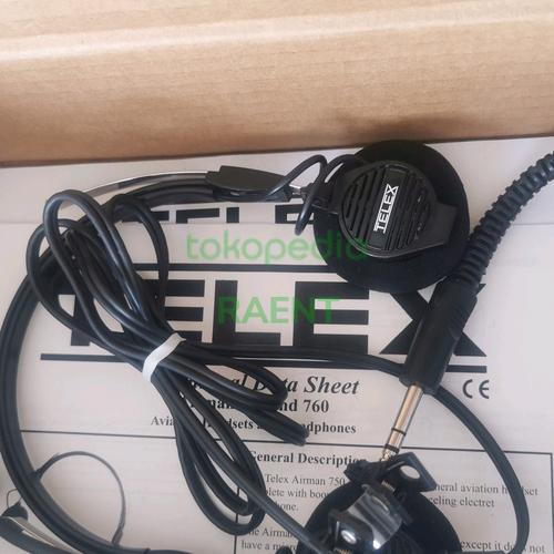Jual Aviation Headset TELEX Airman 750 Boeing dual plug BRAND NEW OUT ...