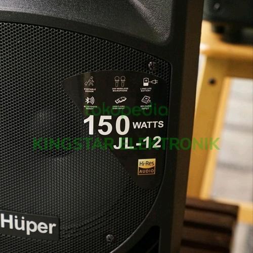 Jual Speaker Portable Huper JL12 Original JL 12 Bluetooth USB Mic ...