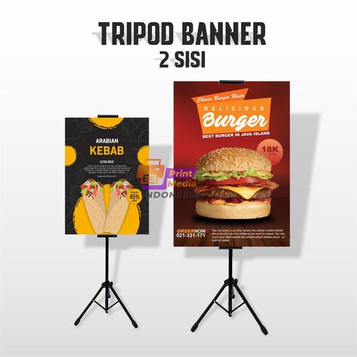 Jual Tripod Banner/Stand Frame Plus Infraboard Stiker - 1 Sisi - Kab ...