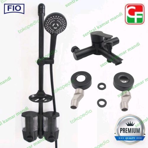 Jual Shower Tiang Hitam kran Shower Panas Dingin Shower Mandi Carlo ...
