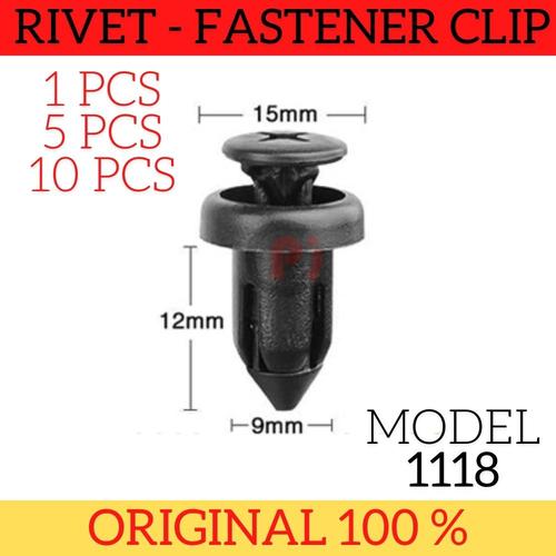 Jual Baut Rivet 1118 Klip Mobil Motor Car Push Fasteners Clip 15 x 9mm ...